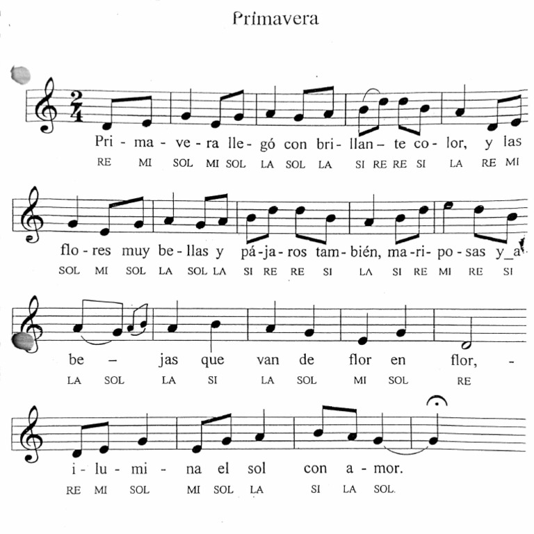 Primavera Llegó | PDF