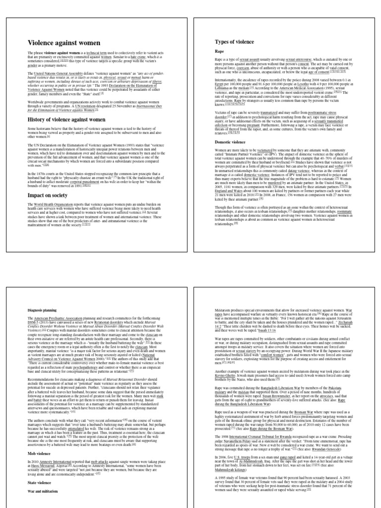 Violence Against Women | PDF | Violence Against Women | Rape