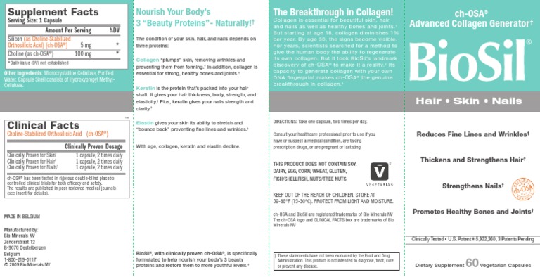 Biosil PDF | Skin | Collagen