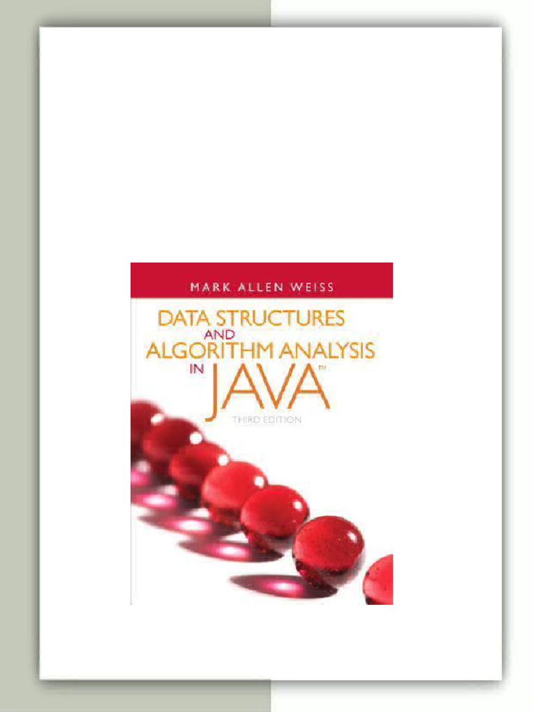 Data Structures And Algorithm Analysis In Java 数据结构与算法分析 Java语言描述
