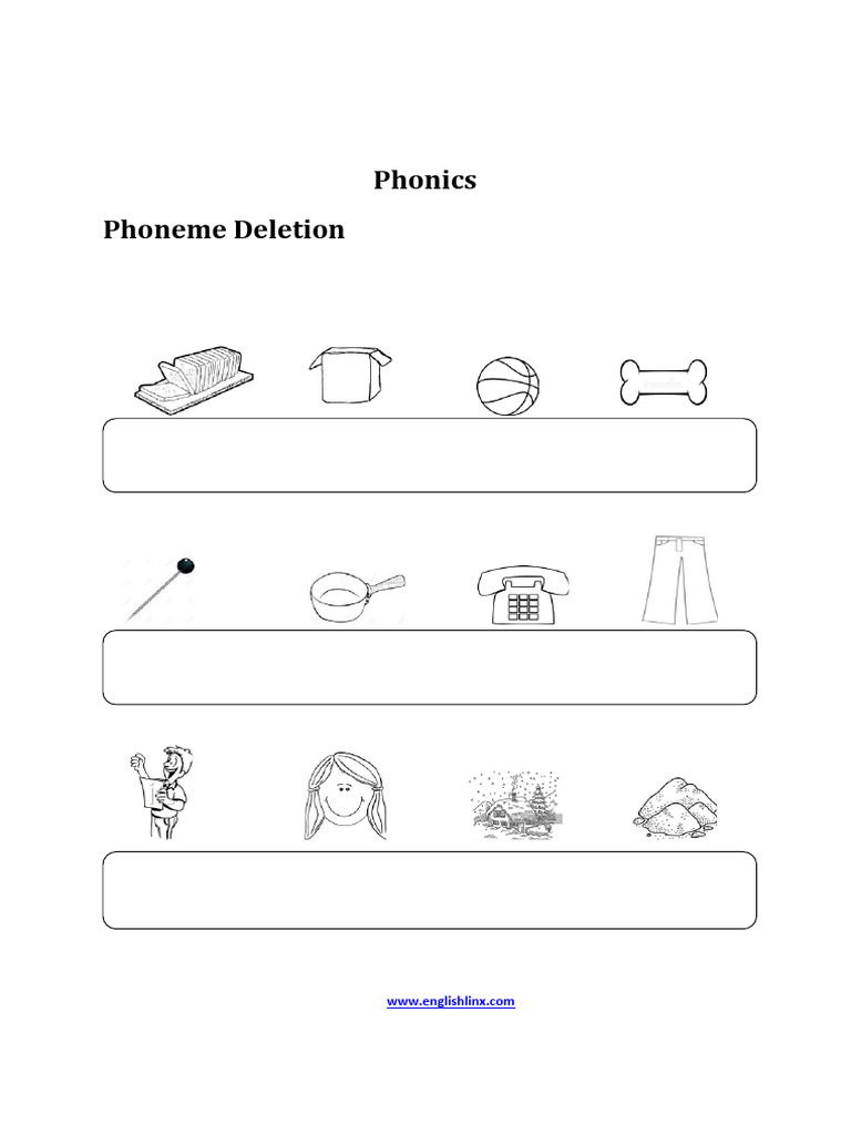 Phoneme Deletion Phonics Activity | PDF