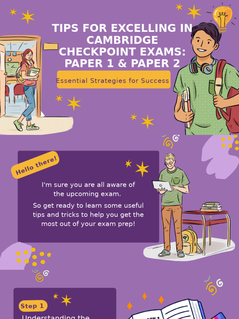 Tips in Excelling Cambridge Check Point | PDF