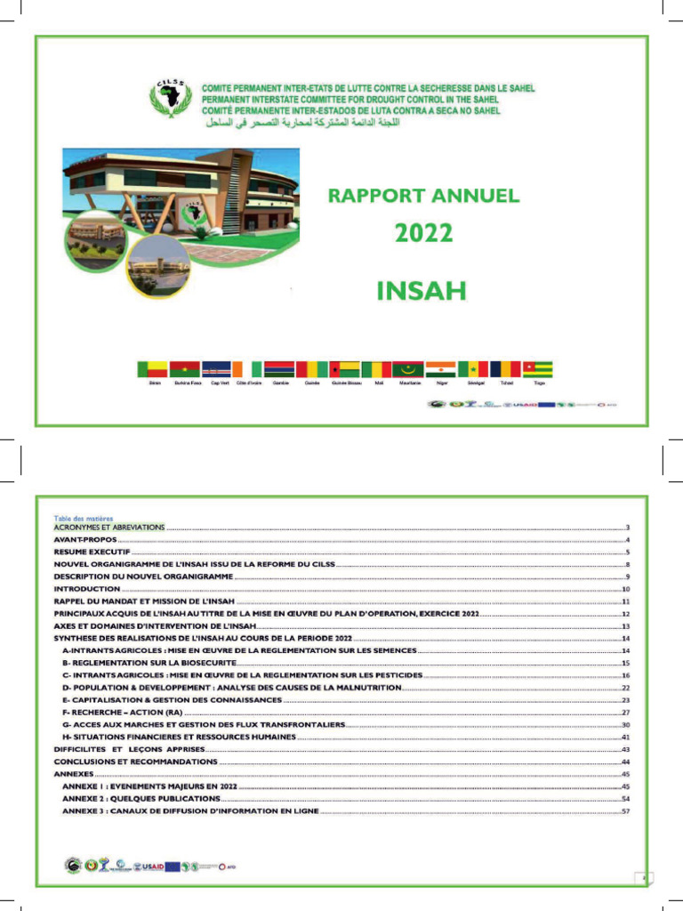 Rapport 2022 Instit Sahel 1 | PDF