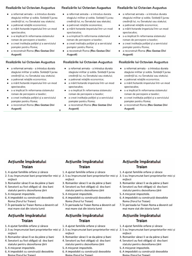 FISA Traian Augustus | PDF