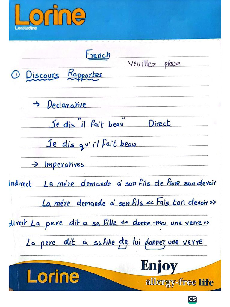 French Grammer Short Notes | PDF