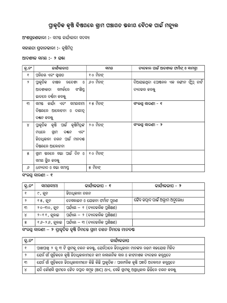 GPLF & Village Module | PDF