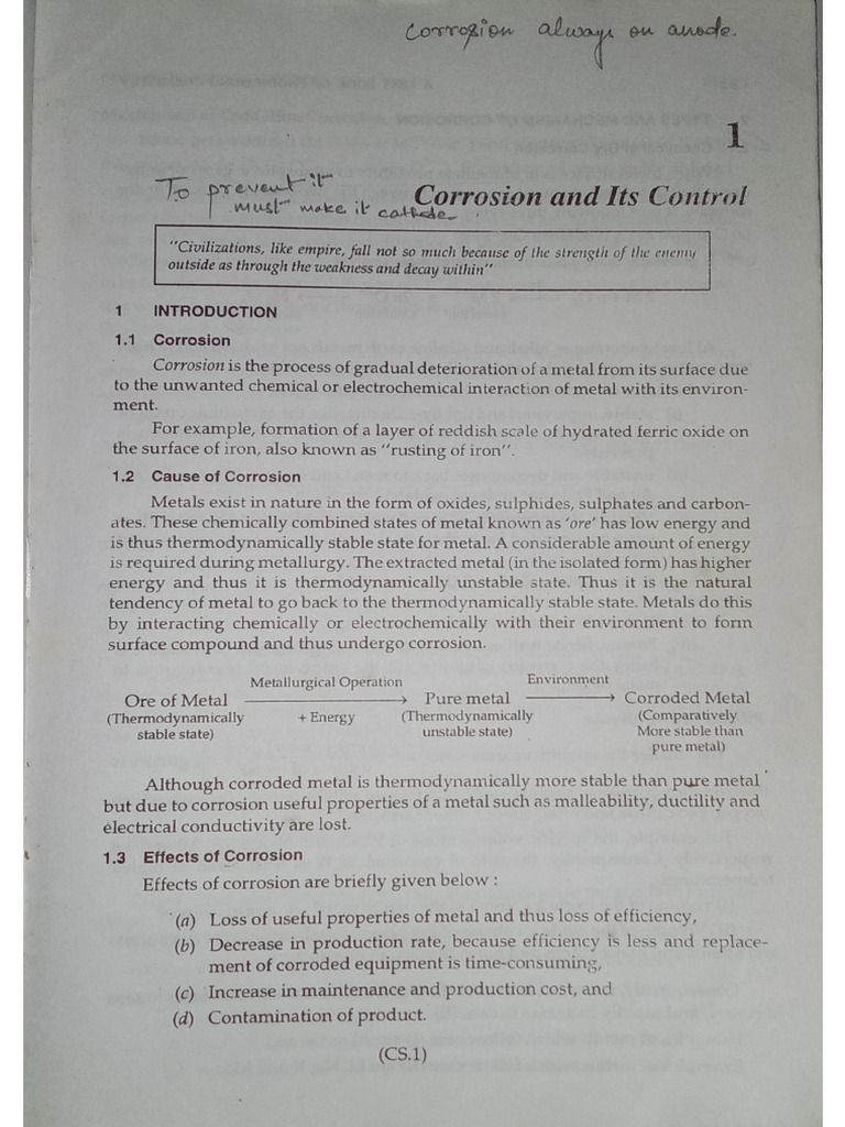 Corrosion & It's Control | PDF