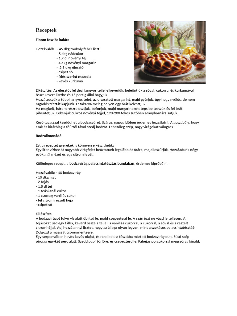 Husveti Receptek | PDF