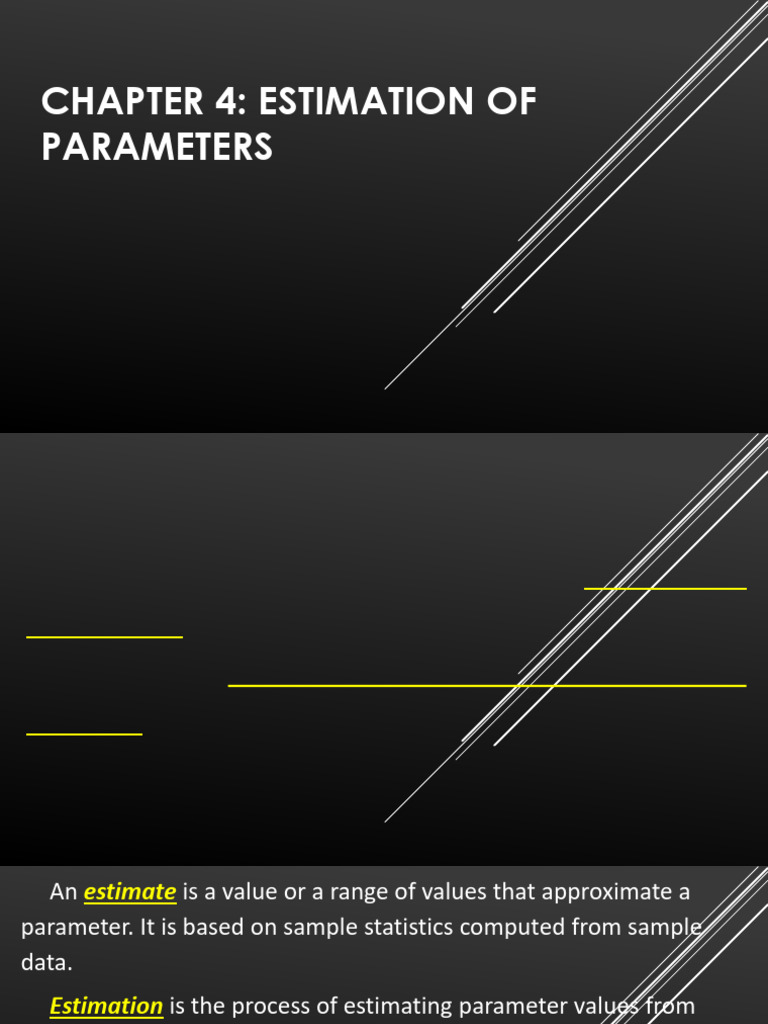 Estimation of Parameters | PDF | Estimator | Bias Of An Estimator