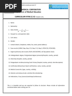 TransCelerate Abbreviated CV Template | PDF | Health Care | Medicine