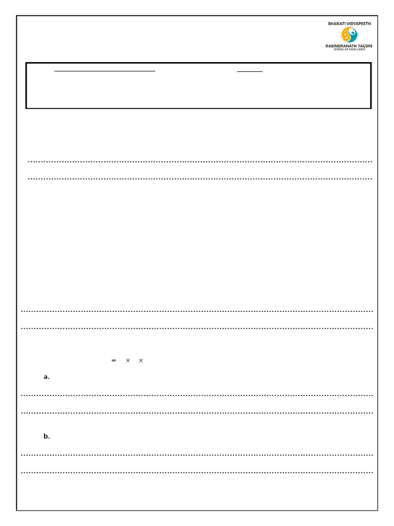 Math Concept Worksheet for Grade VII | PDF | Discrete Mathematics ...