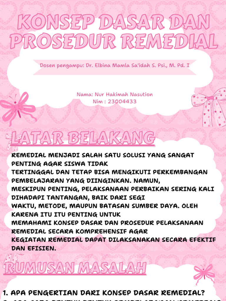 Konsep dasar dan prosedur reme | PDF