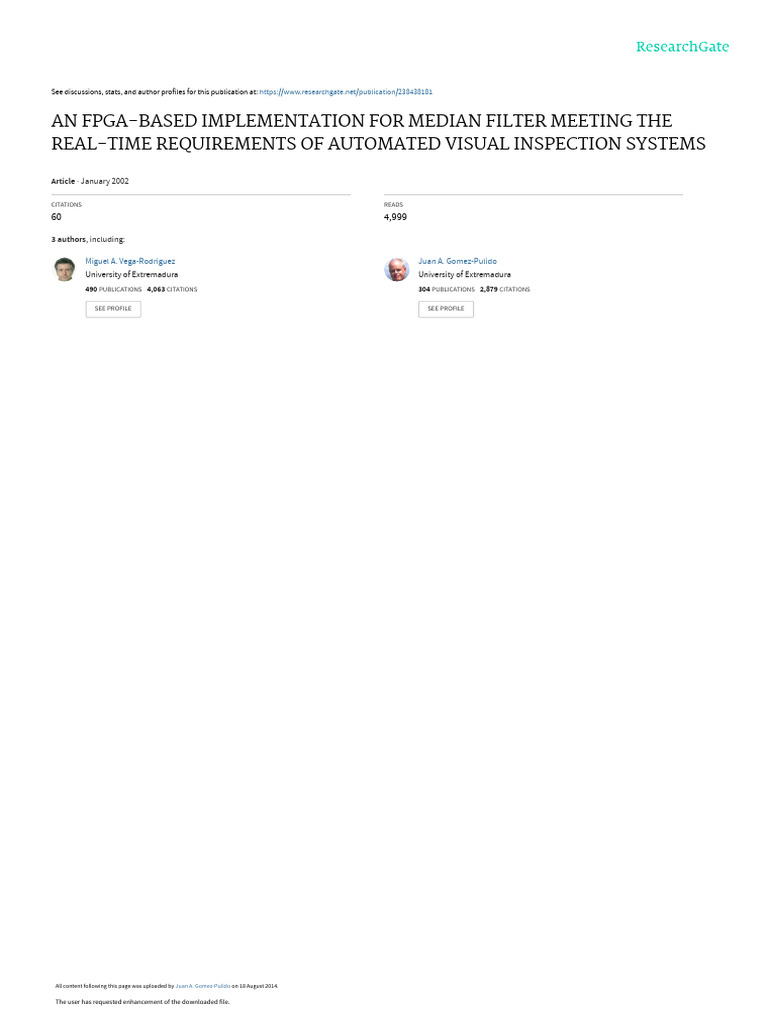 AN_FPGA-BASED_IMPLEMENTATION_FOR_MEDIAN_FILTER_MEE | PDF | Field Programmable Gate Array ...