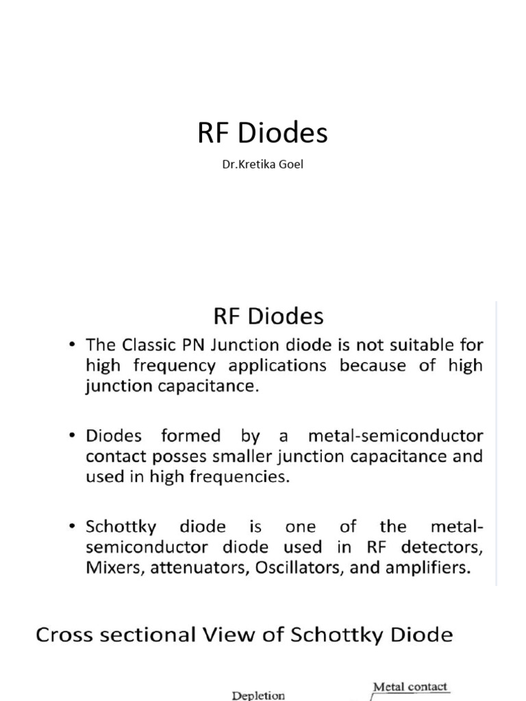 RF Diode | PDF
