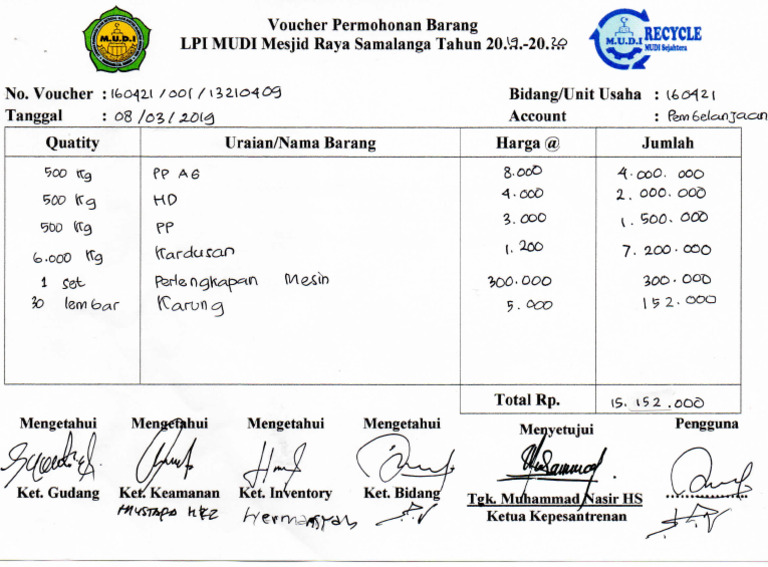 Laporan Sampah Tgk Rajab075 | PDF