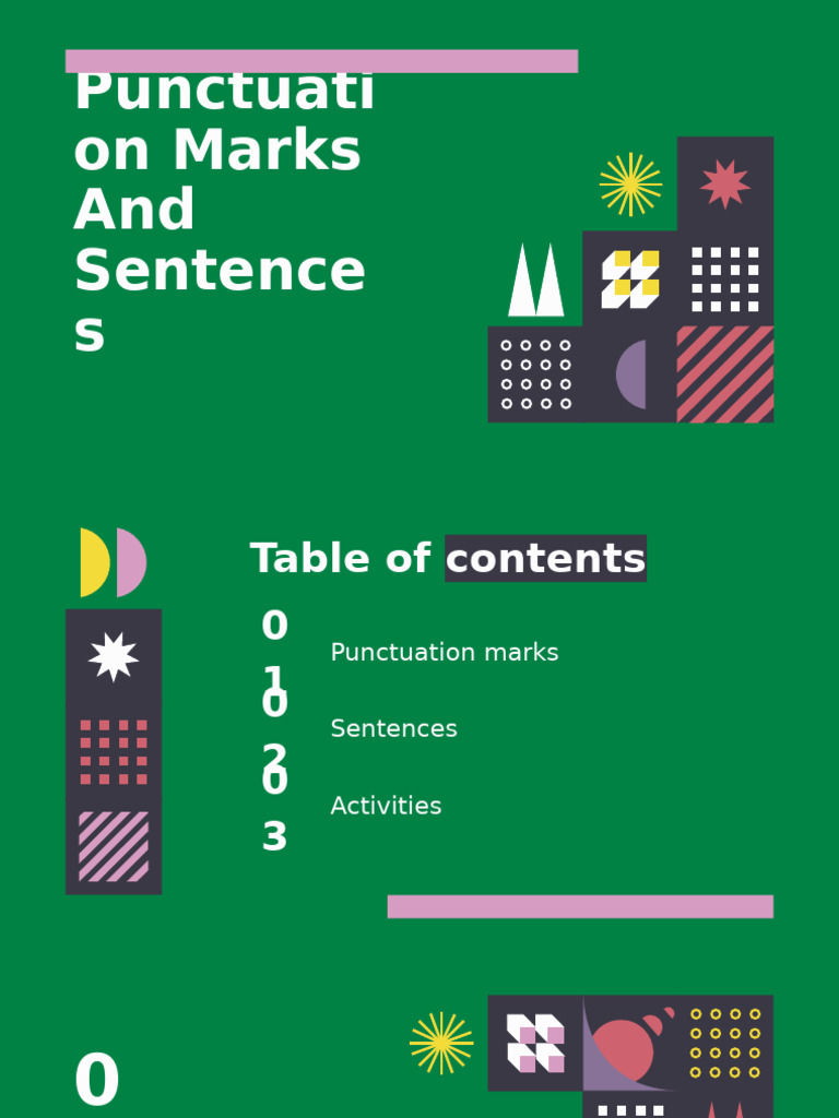 Understanding Punctuation and Sentences | PDF | Punctuation | Question