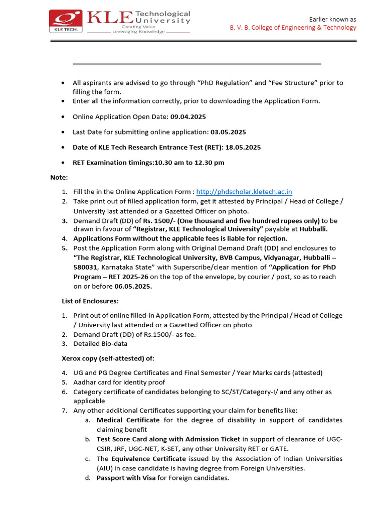 PhD Application Guidelines 2025-26 | PDF | Doctor Of Philosophy