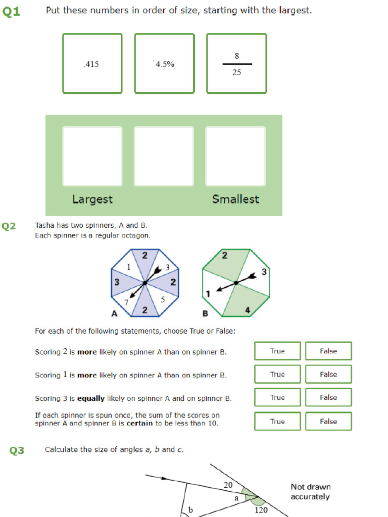 G9 GL Practice Test | PDF