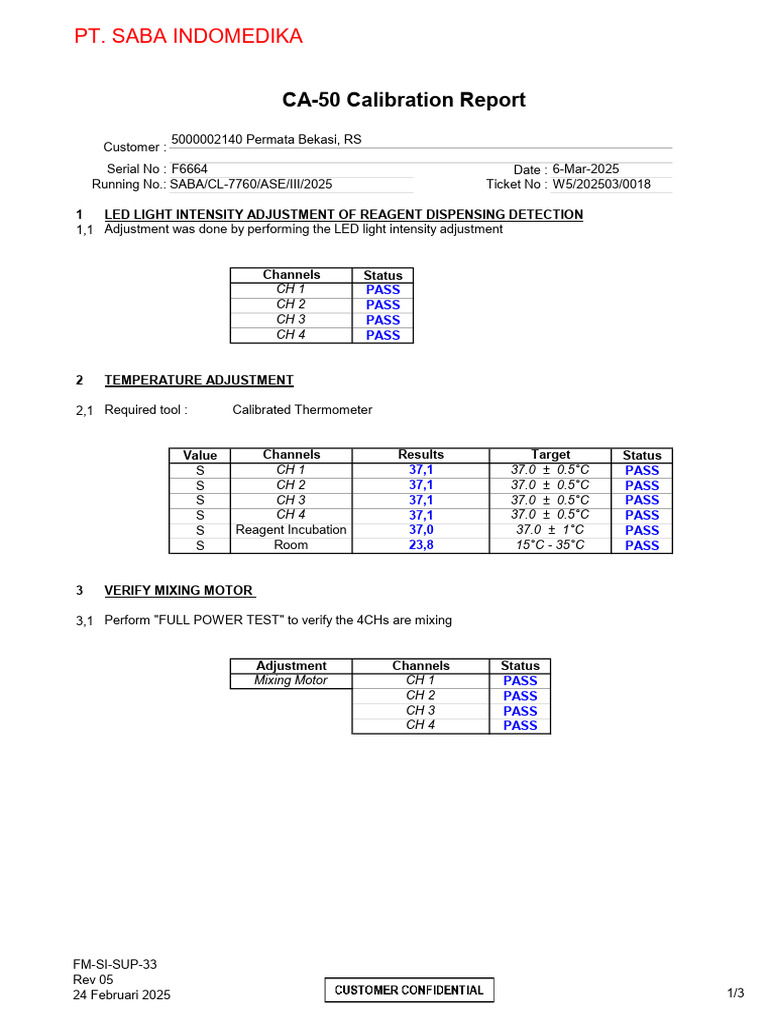 C-CA-50 Instrument Calibration (S - N - F6664) - 2025-03-06-SABA-CL ...