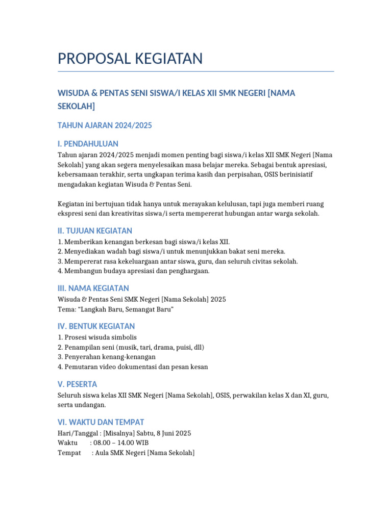 Proposal Wisuda | PDF