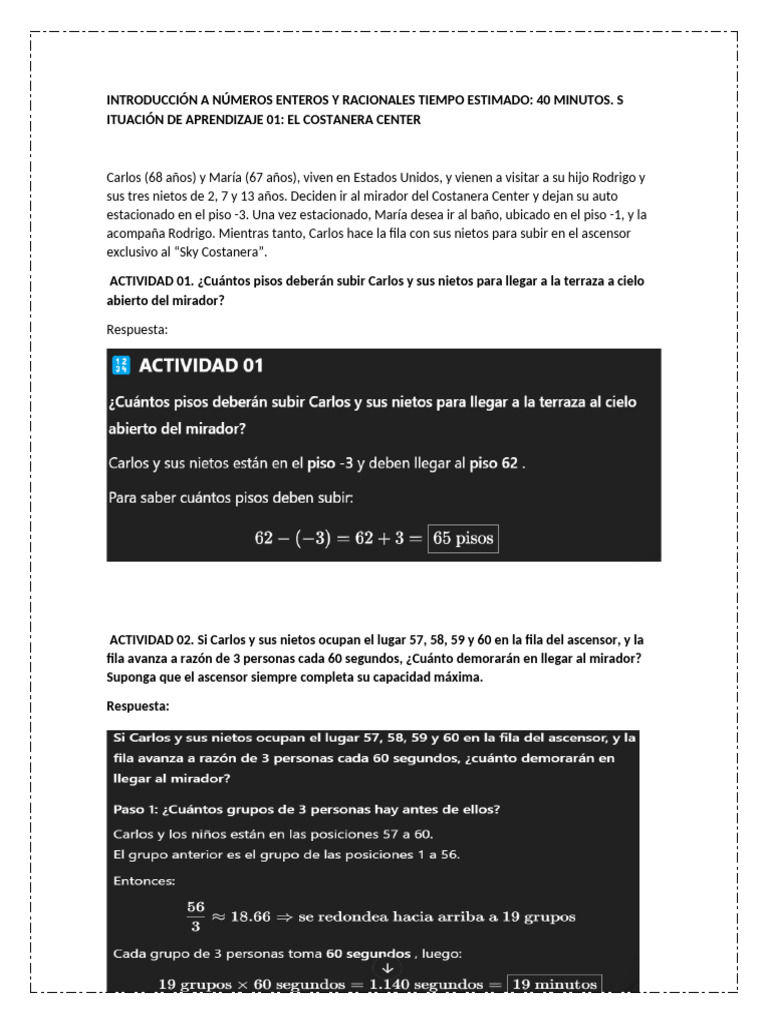 Actividad Matematicas Lucas Costanera | PDF