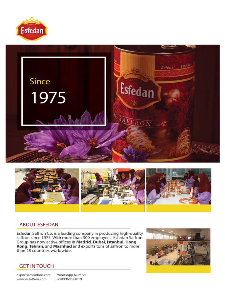Saffron Catalogue | PDF