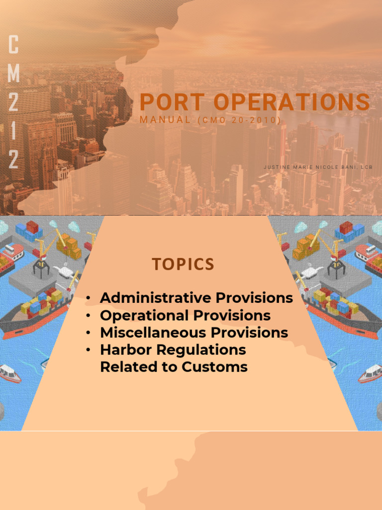 CUSTM-Port-Manual-PPT-kalkall_ | PDF | Customs | Cargo