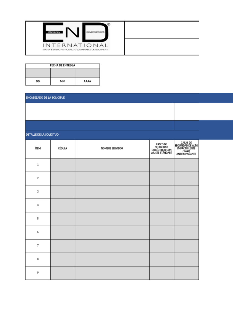 Formato Entrega de Epps | PDF