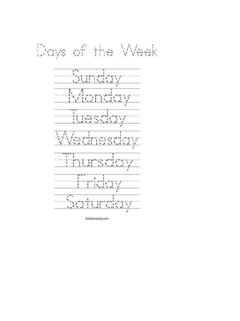Days and Months | PDF