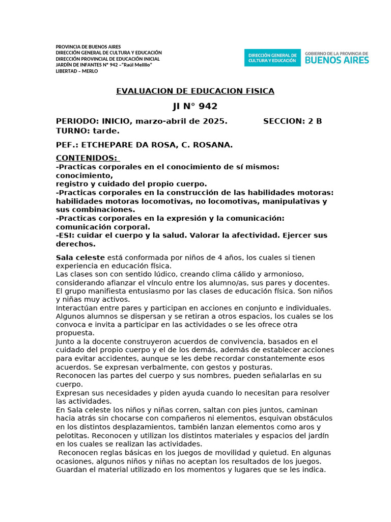 1 Inf Celeste TT 2B | PDF | Educación de la primera infancia ...