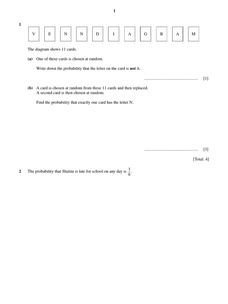 Probability Problems and Solutions | PDF | Speed