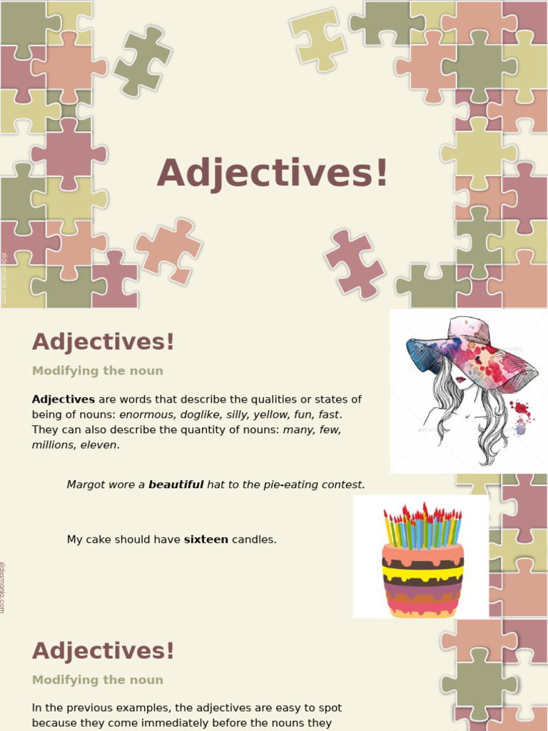 Understanding Adjectives and Their Use | PDF