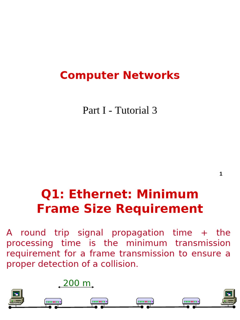 Tutorial 3 Answers Part 1 | PDF | Telecommunications Standards ...