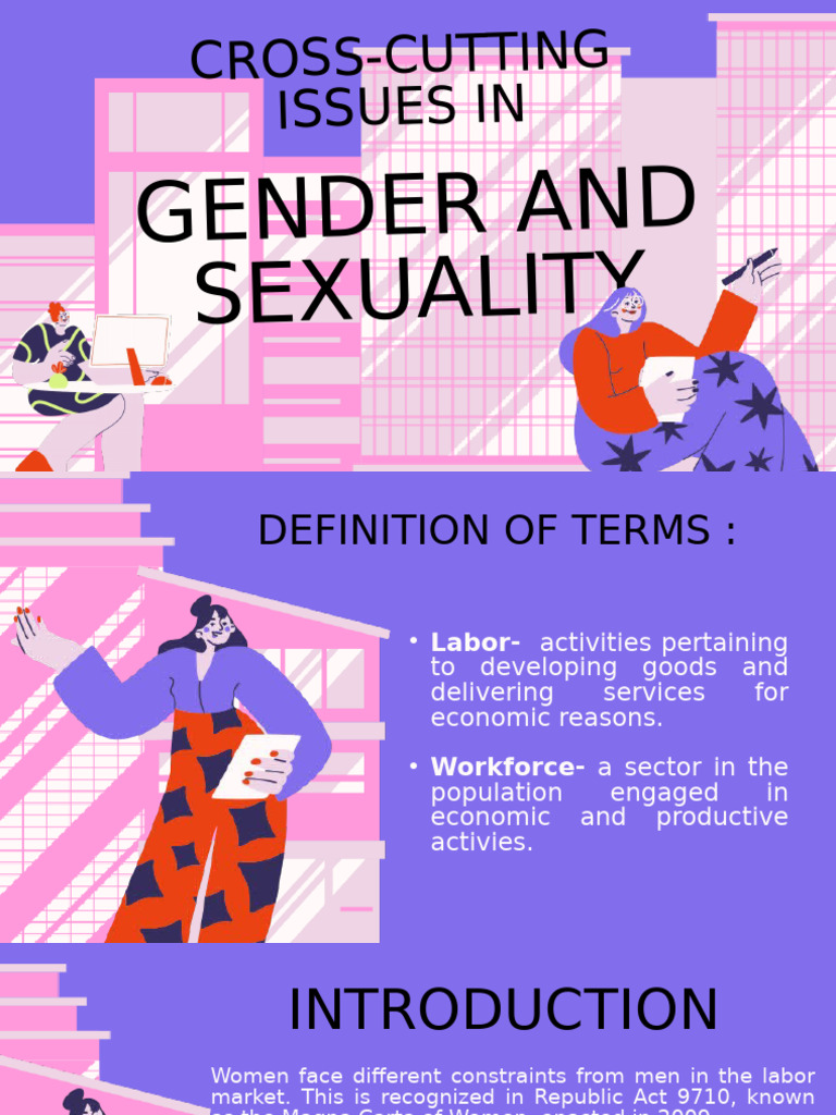 Vibrant Bold Illustrative Gender Diversity and Inclusivity Presentation ...