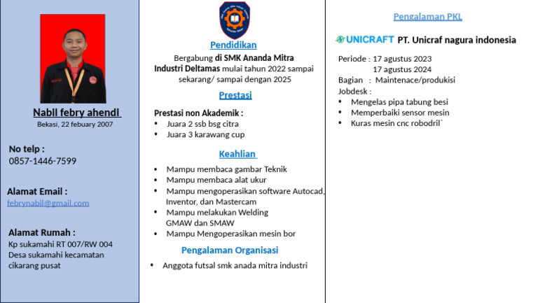 Nabil Febry Cv | PDF