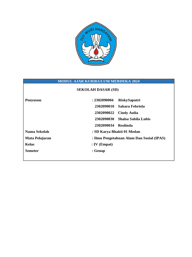 MODUL AJAR IPAS KLS 4 | PDF