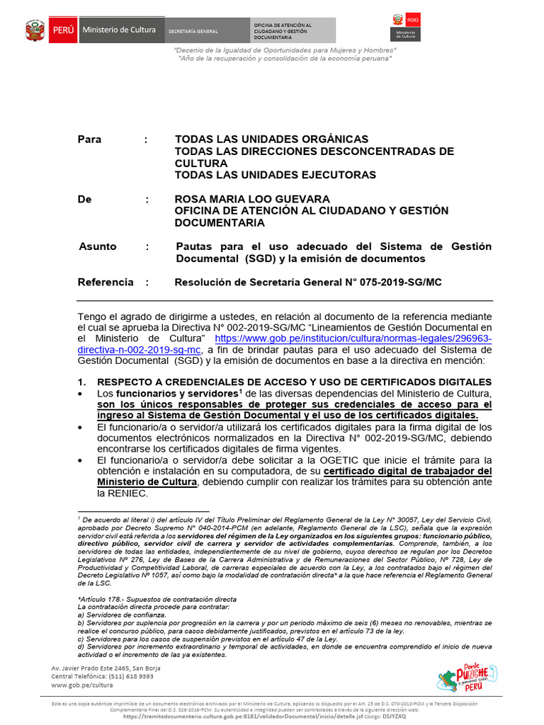 Memorando Circular-000011-2025-Oacgd-Sg | PDF | Gestión de registros