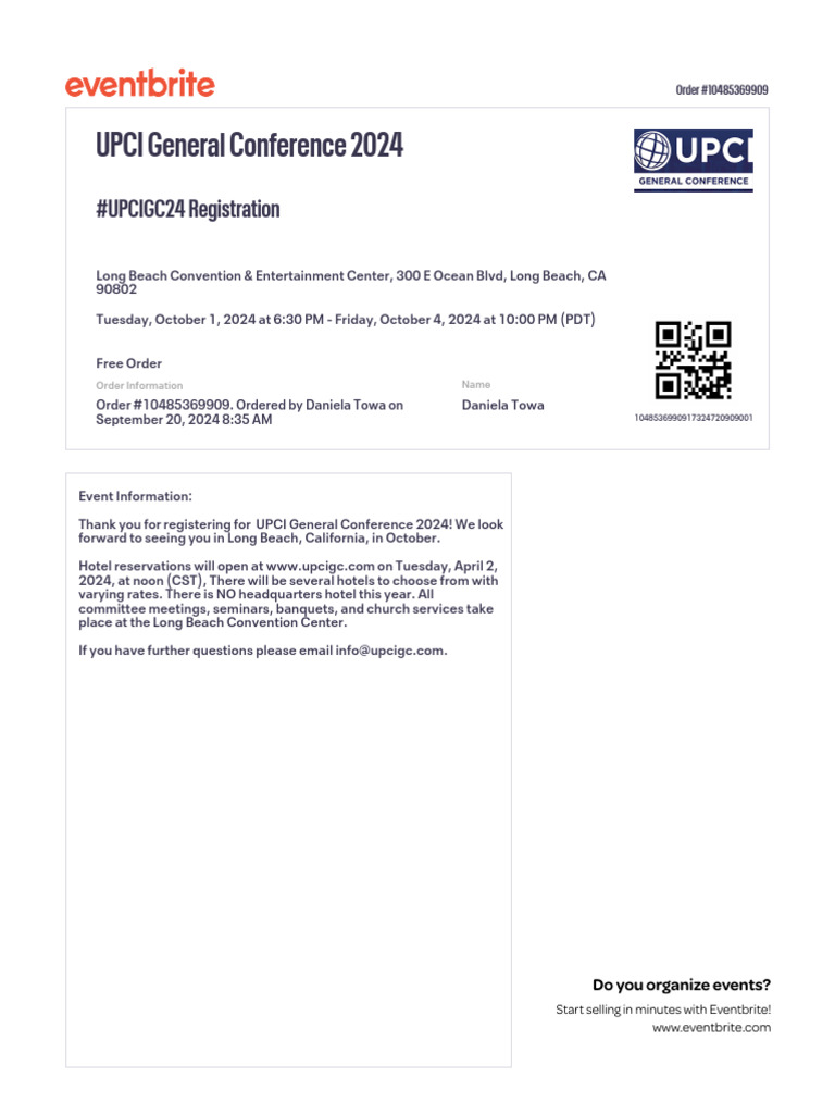 General Conference Tickets | PDF