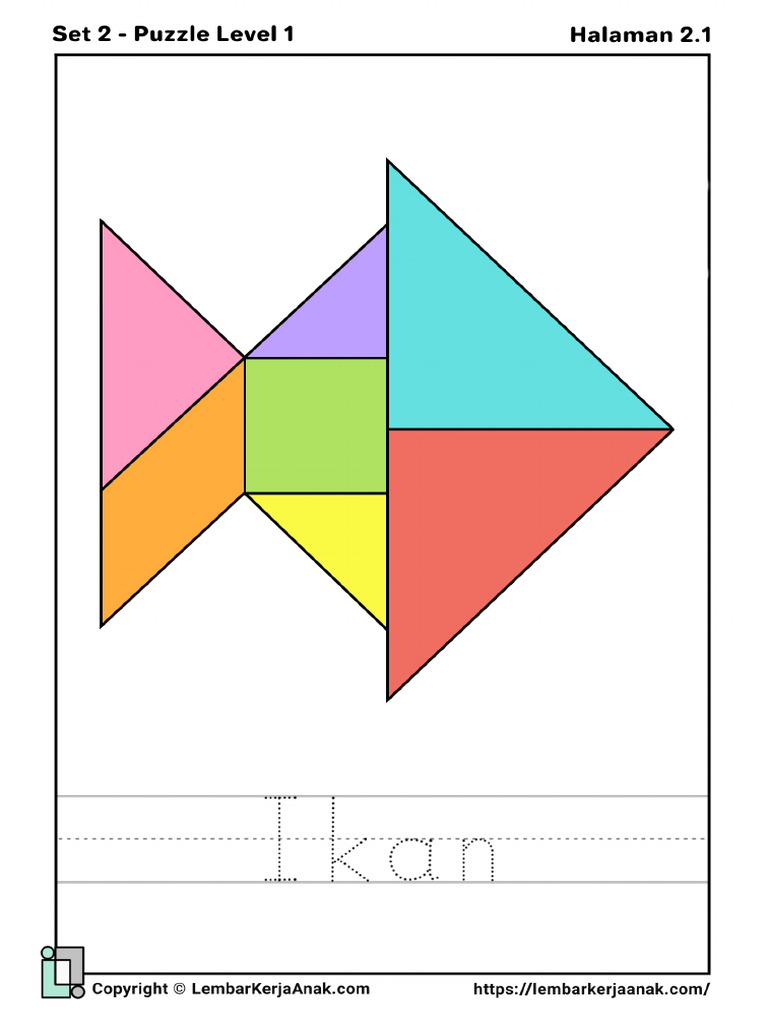 Tangram - Set Puzzle - Ikan | PDF