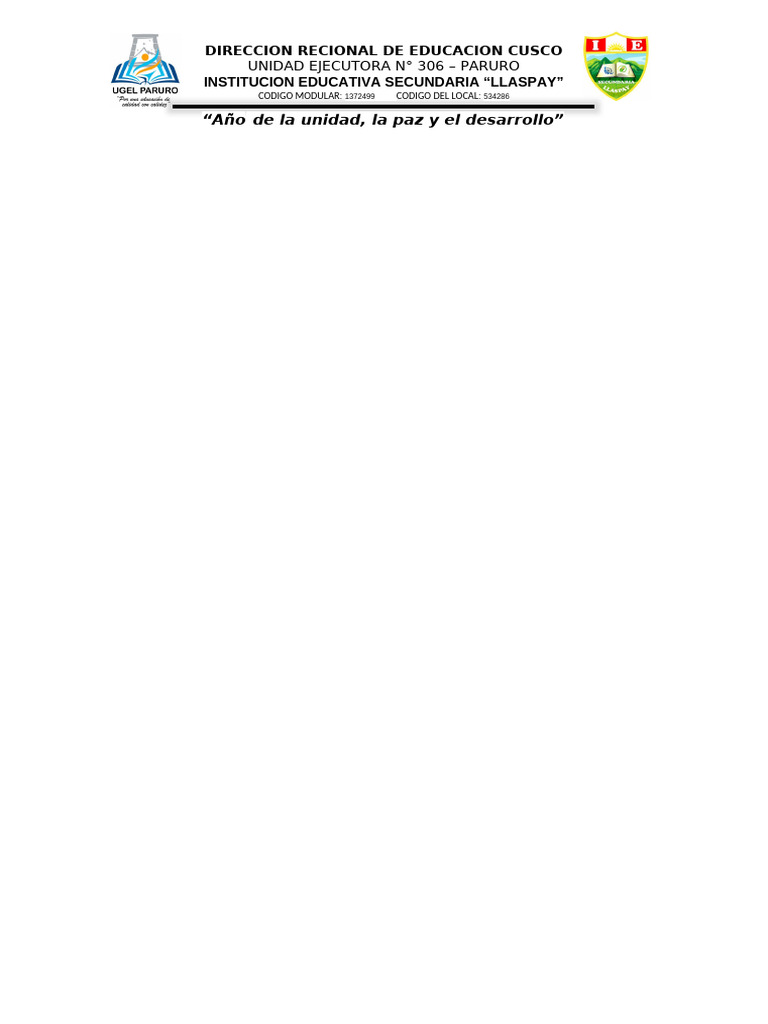 Formato Ie Llaspay | PDF