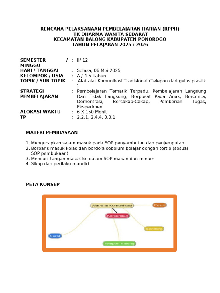 RPPH PMM TK A | PDF