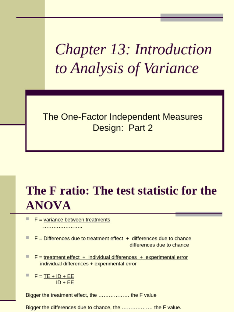 Ch13-2skel Anova Part 2 | PDF | Analysis Of Variance | Variance