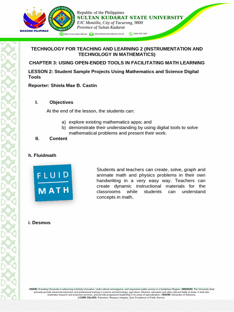 Castin - Chapter 3 - Lesson 2 | PDF | Mathematics | Teachers