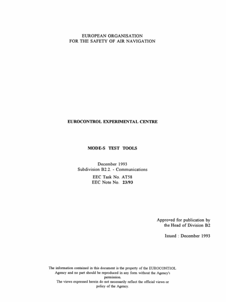 023 Mode S Test Tools | PDF