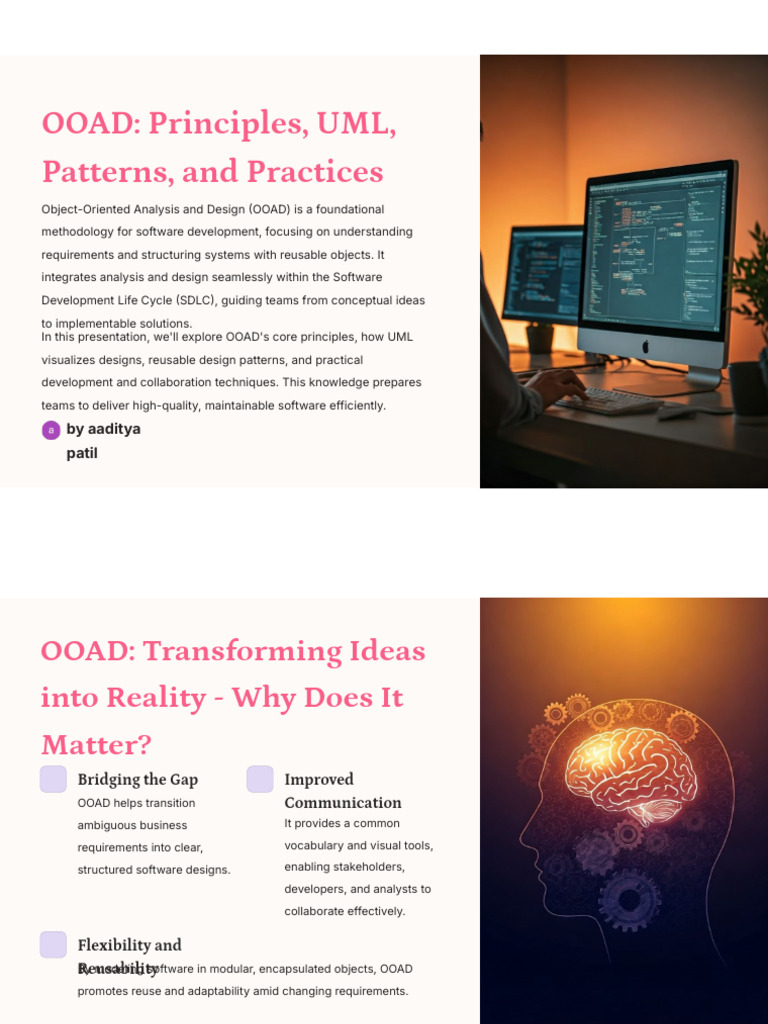 OOAD- Principles, UML, Patterns, And Practices.pdf | PDF | Class (Computer Programming ...