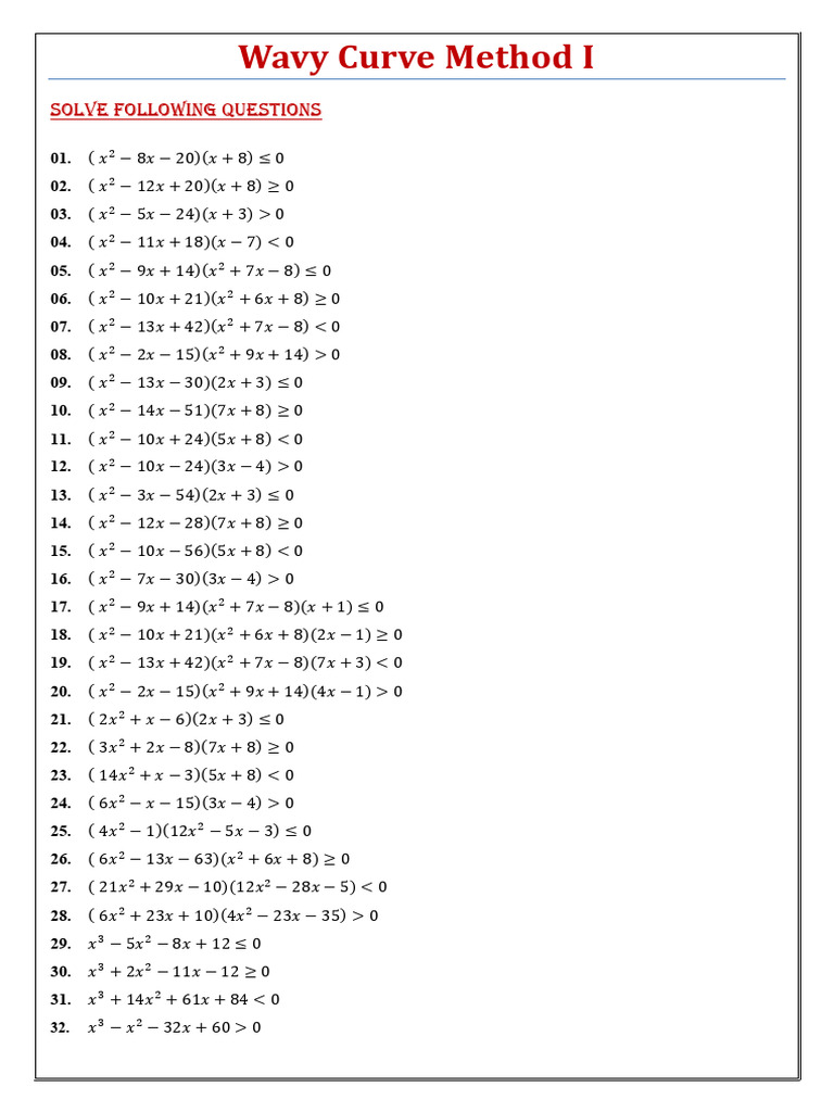 Assignment - Wavy Curve Method I PDF | PDF