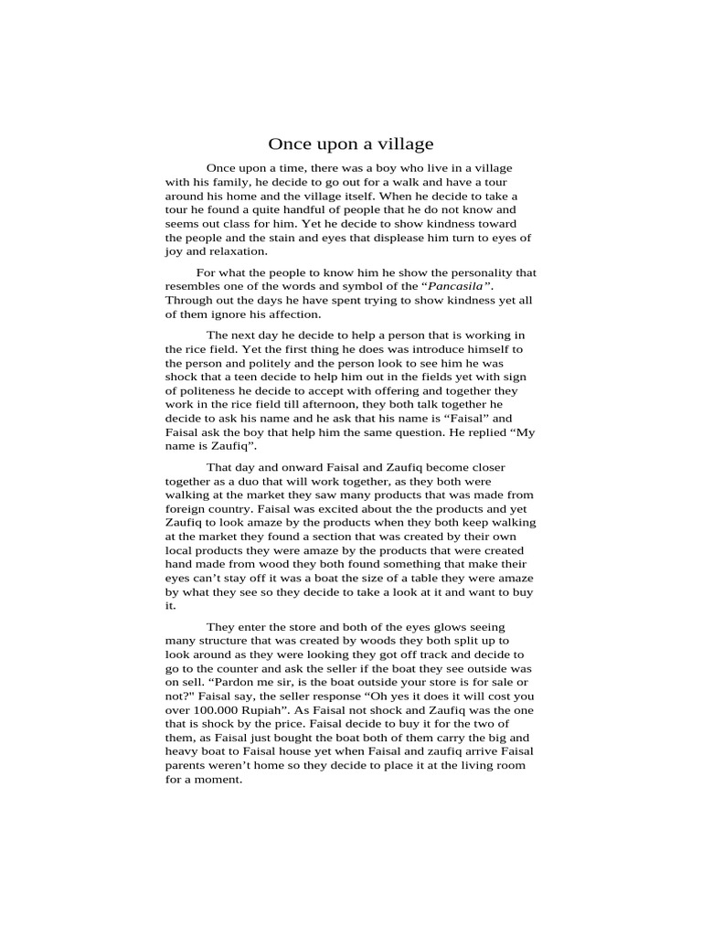 84,Cerpen Bahasa Inggris,Mohammad Farid Aziz | PDF