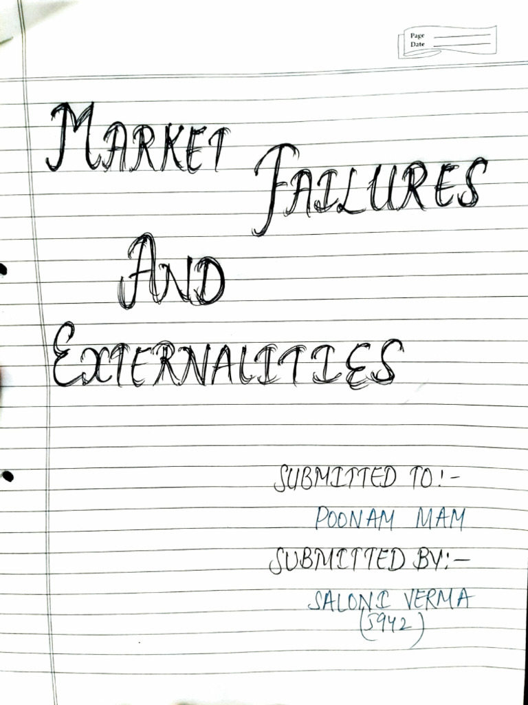 Market Failure& Externalities | PDF
