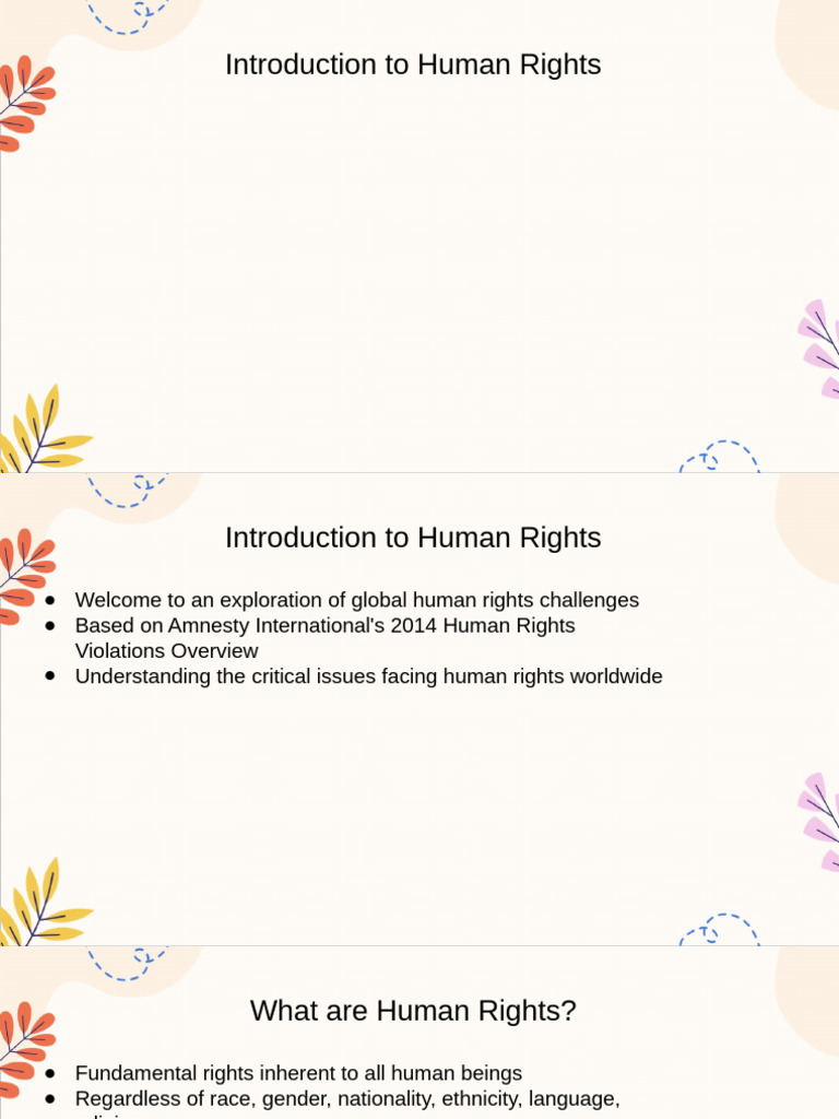 Presentation - 12th Grade | PDF | Human Rights | Torture