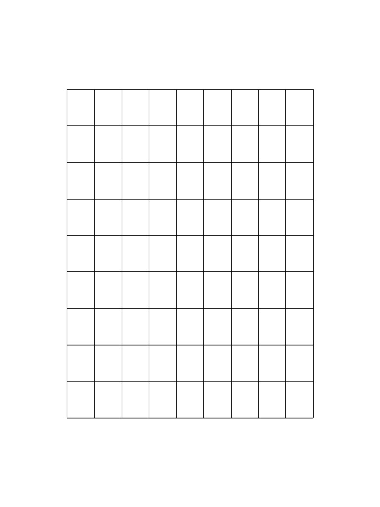 9 X 9 Grid | PDF